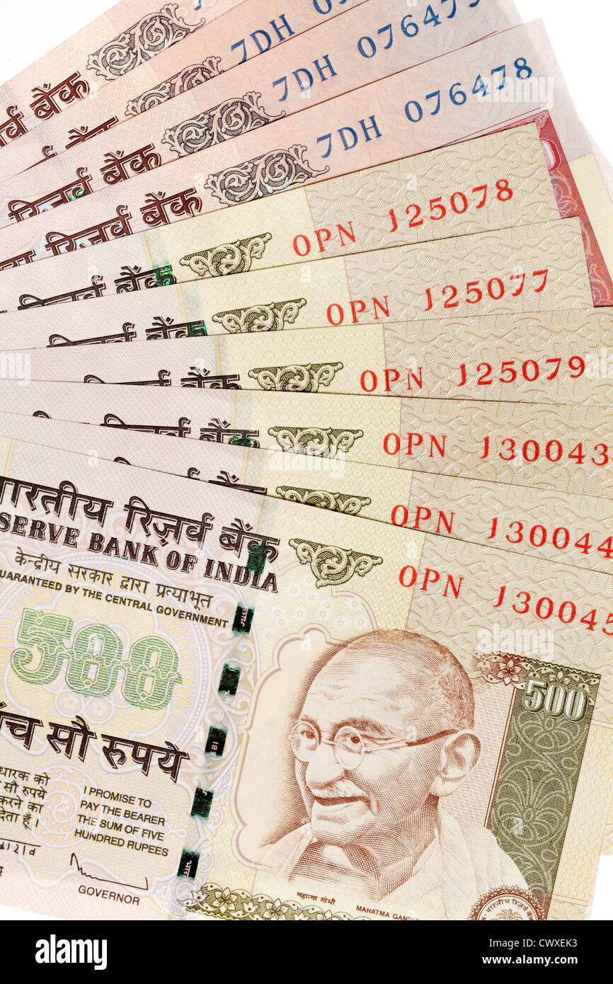 Indian rupee notes hi-res stock photography and images - Alamy