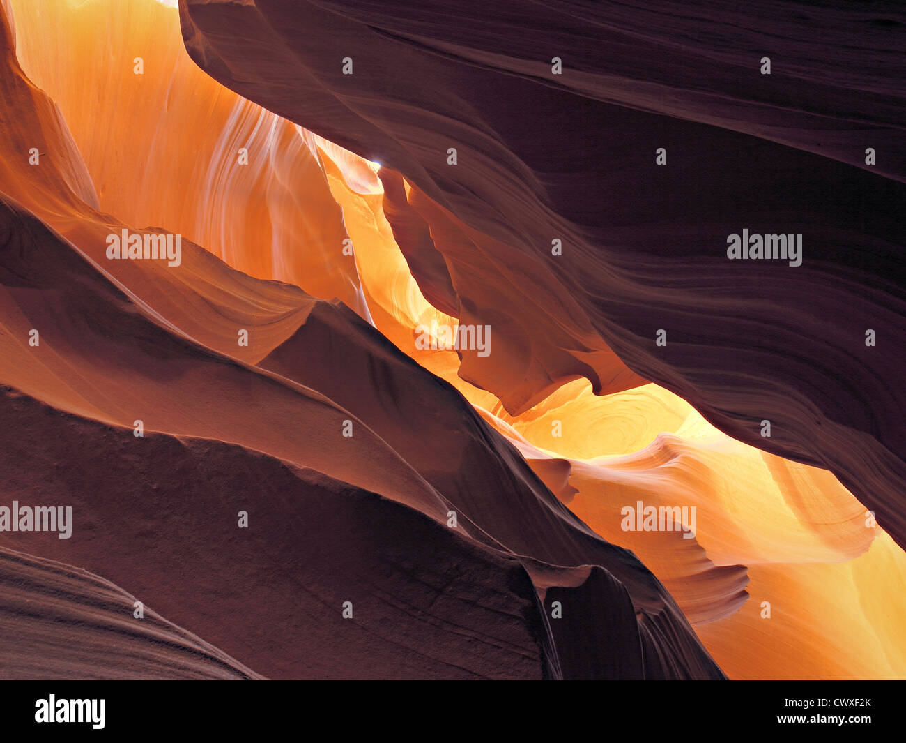 Looking up in antelope canyon Stock Photo - Alamy