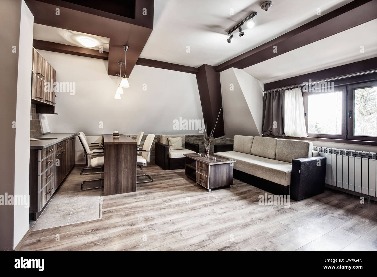 Interior of the modern room Stock Photo - Alamy