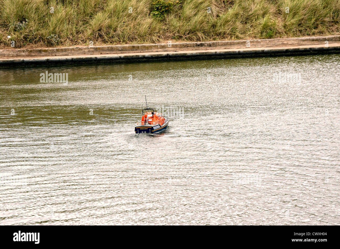 A model of the RNLI Barrow Lifeboat the latest class "Tamar"on ...