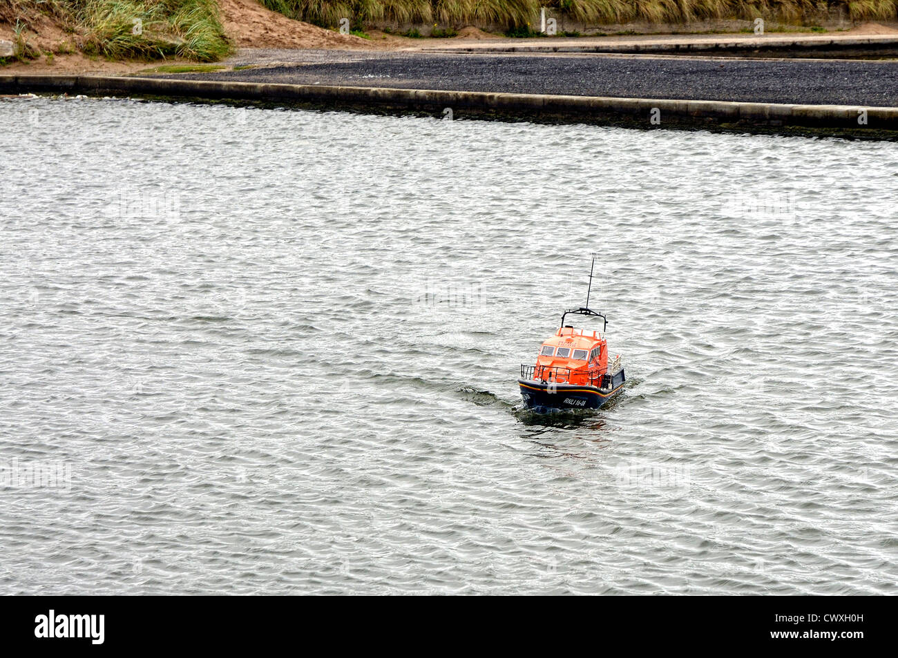 A model of the RNLI Barrow Lifeboat the latest class "Tamar"on ...