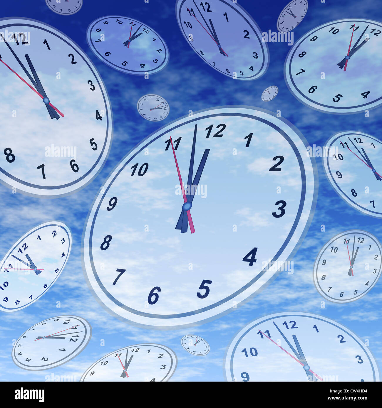 Deadlines and urgent business appointments as a last minute symbol of ...