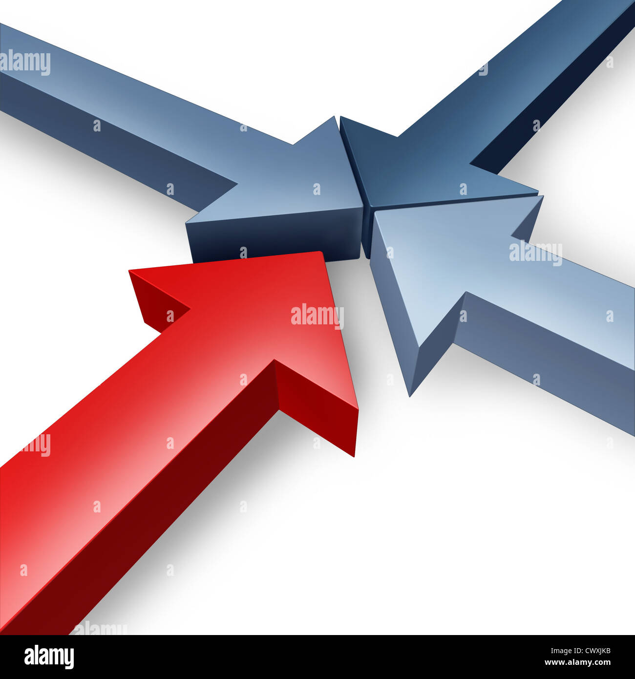 Partnership joining the team with four dimensional arrows coming ...