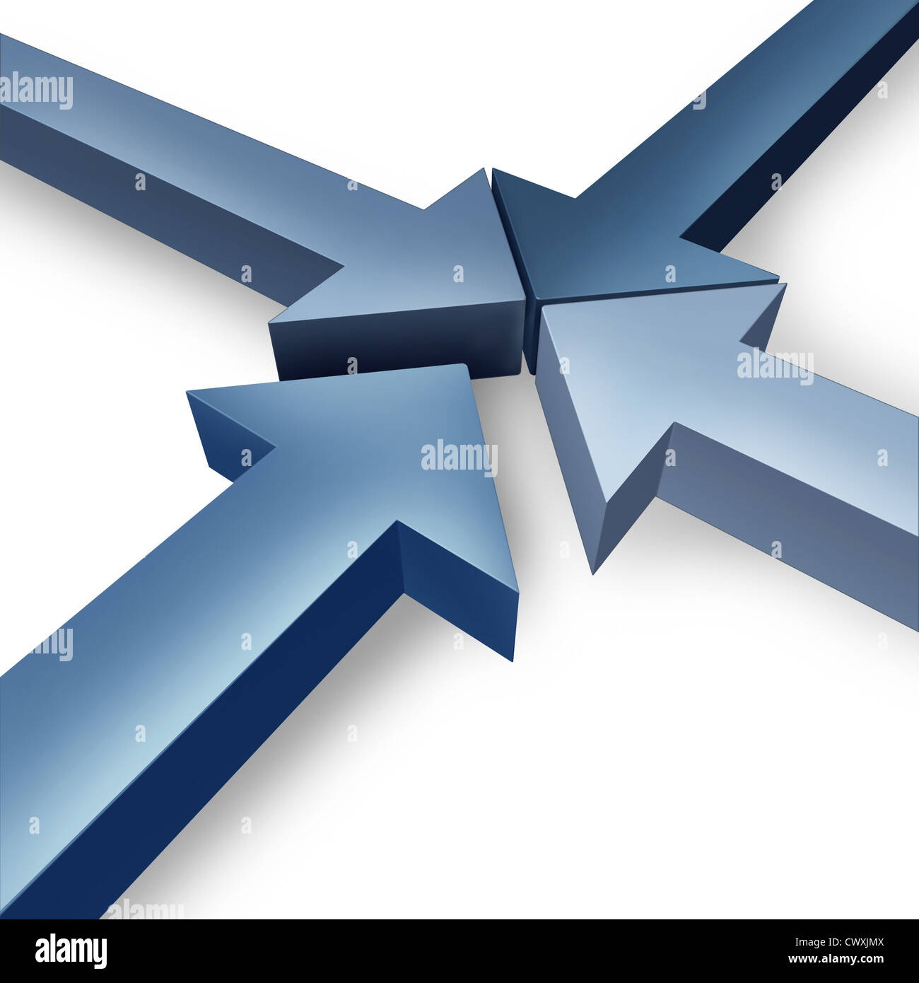 Business team coming together or partnership joining the team with four ...