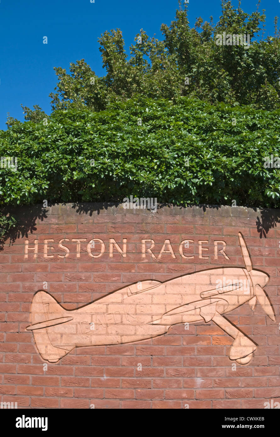 image of heston racer aircraft at entrance to parkway trading park ...