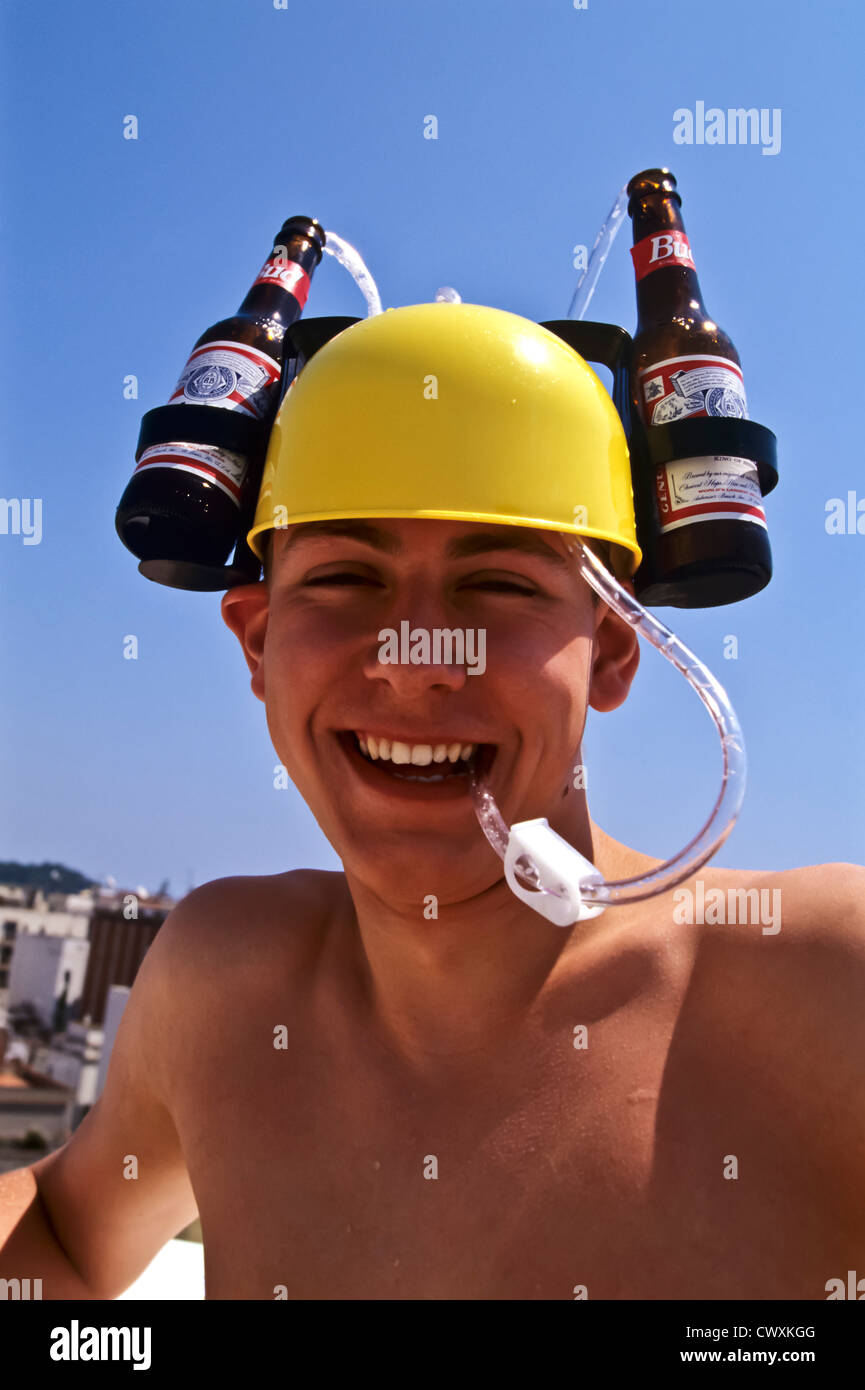 8074. Drinking Hat, Mediterranean, Europe Stock Photo - Alamy