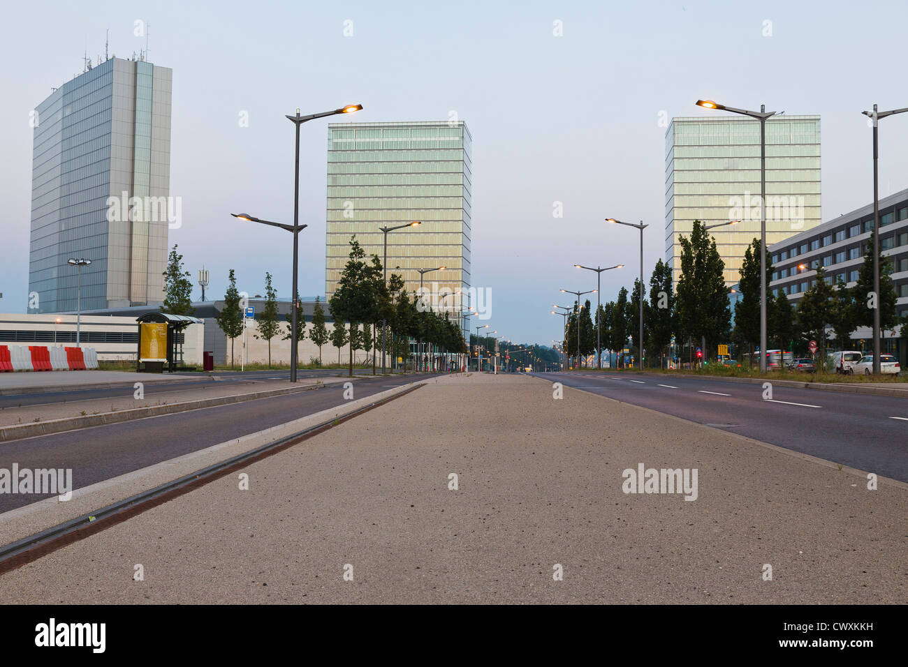 Luxembourg City - Office buildings Twin Towers at the porte de l'Europe ...
