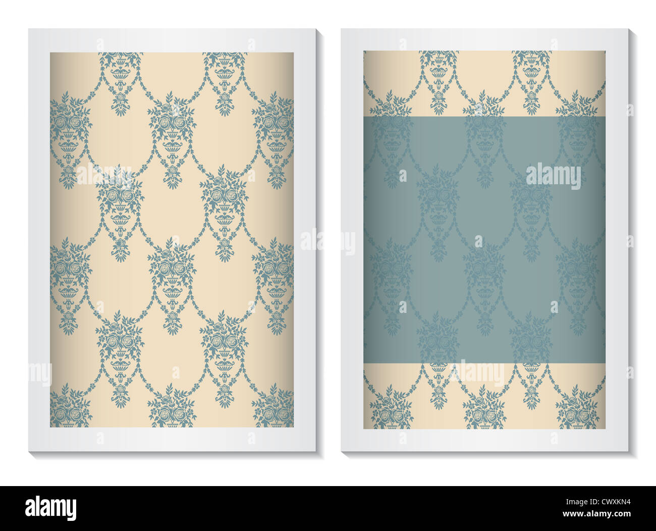 Invitation card back and front sides to the wedding or announcements ...