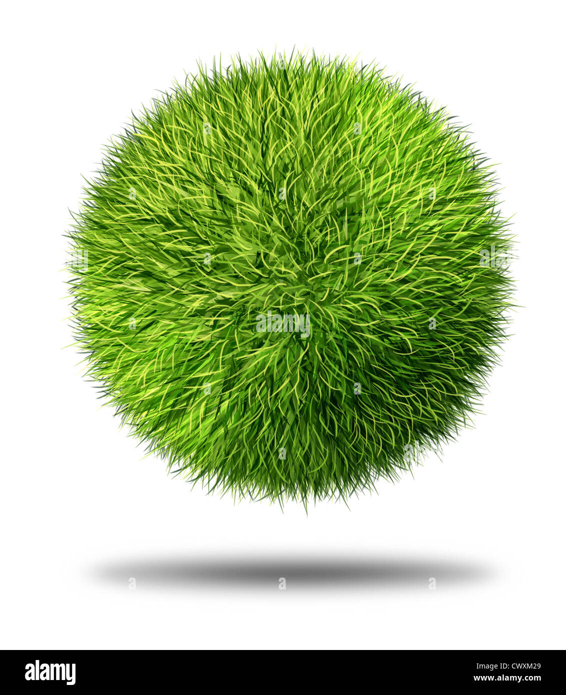 Environmental conservation grass sphere as a natural symbol of ecology ...