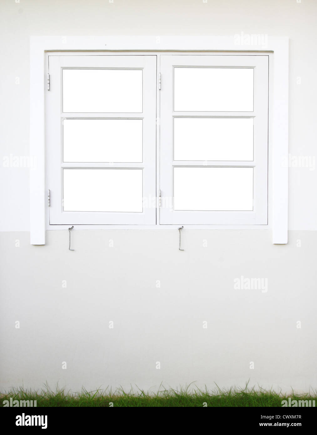 window on white wall background Stock Photo - Alamy