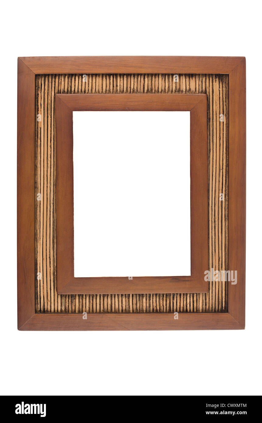 Picture frame isolated on a white background Stock Photo - Alamy
