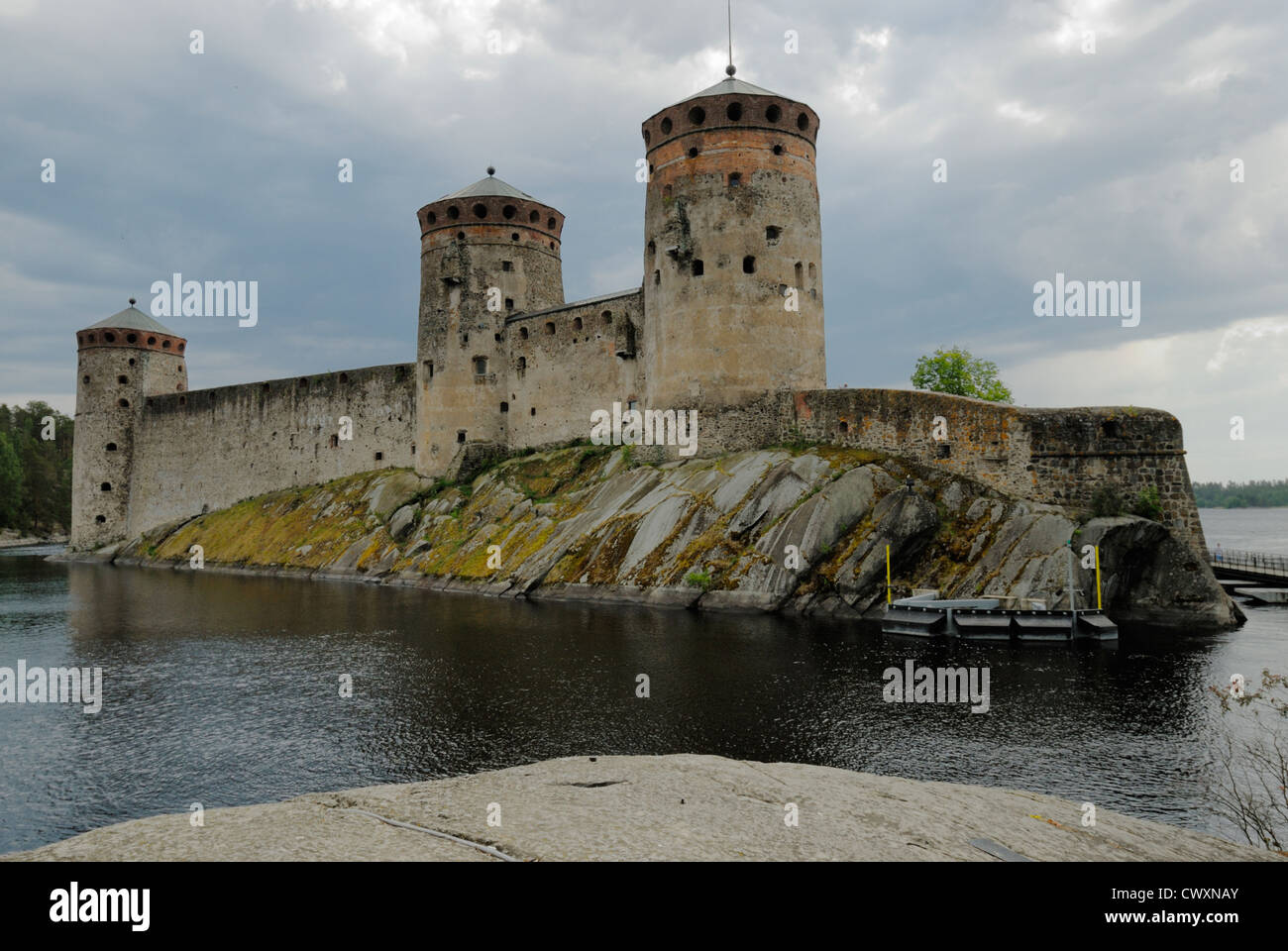 Olavinlinna castle, Savonlinna, Finland Stock Photo - Alamy