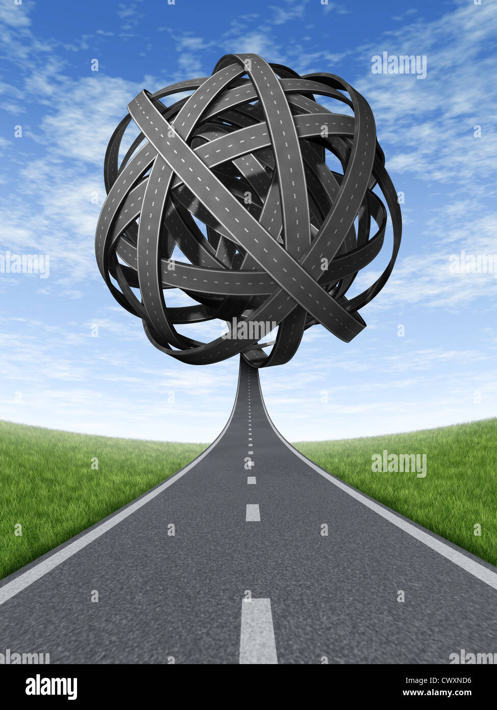 Complicated journey to future hi-res stock photography and images - Alamy