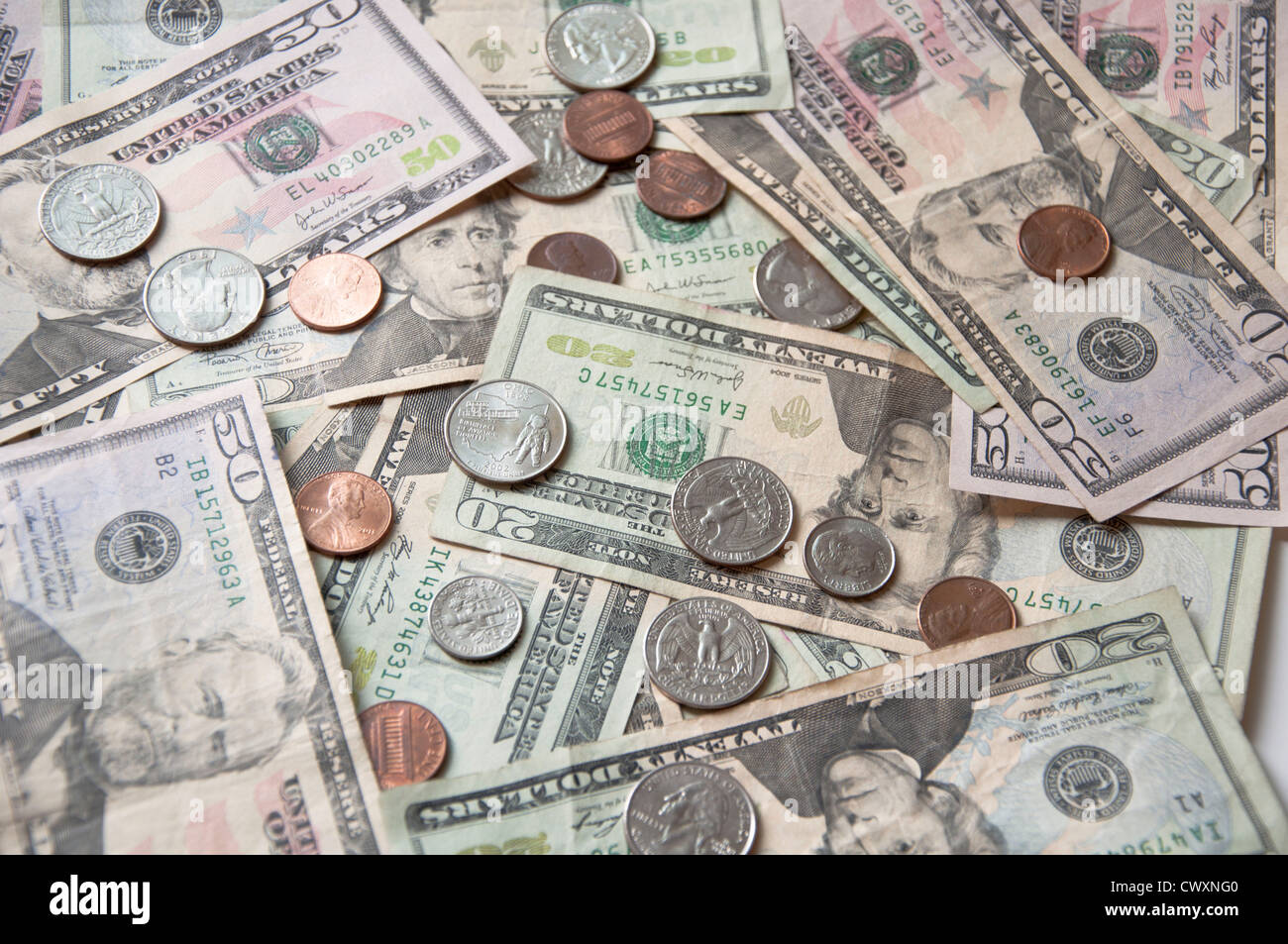Pile money hi-res stock photography and images - Alamy