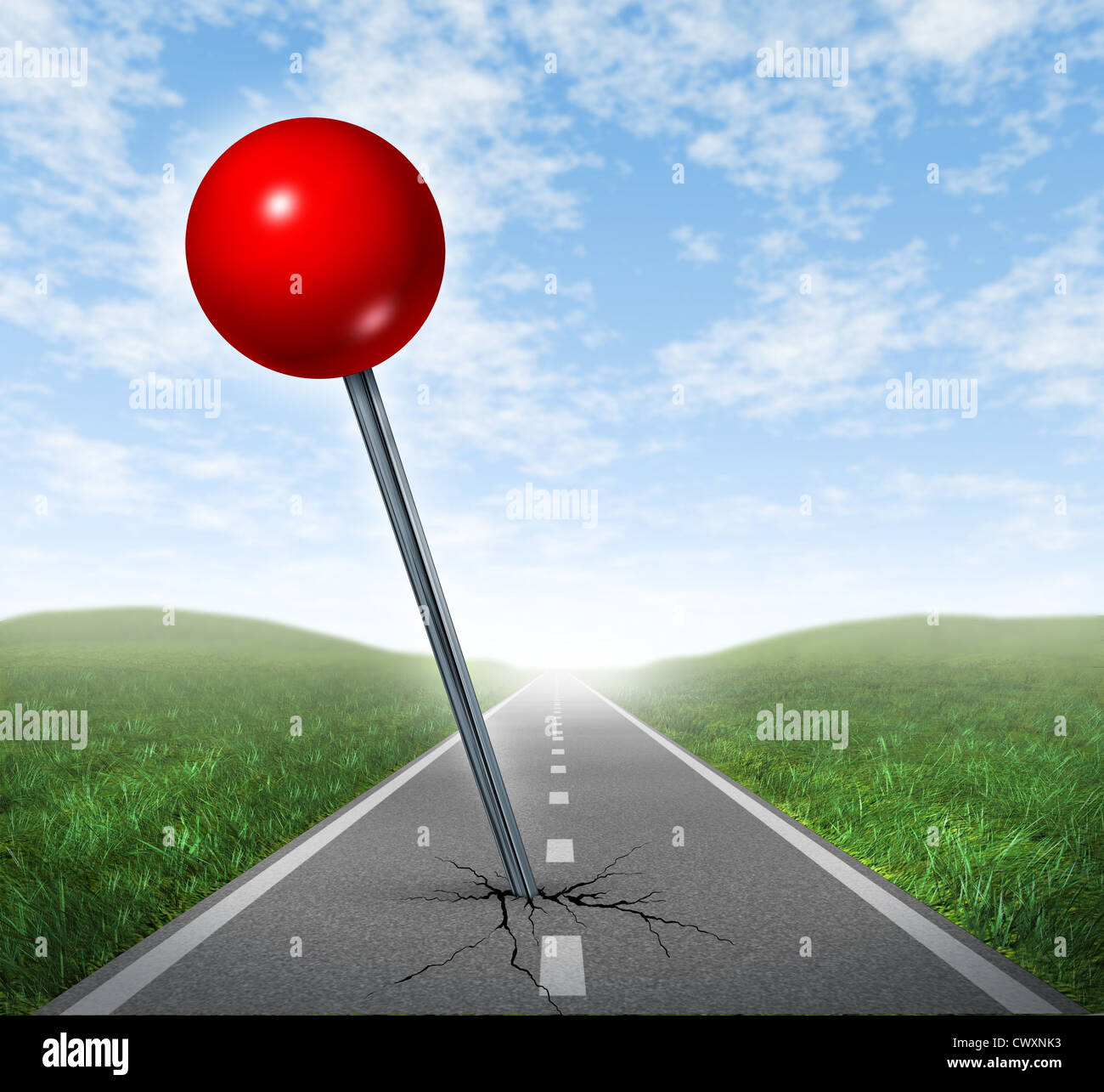 Successful location direction business symbol with a red push pin ...