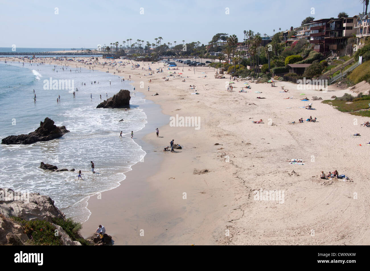 California beach ocean side view Stock Photo - Alamy