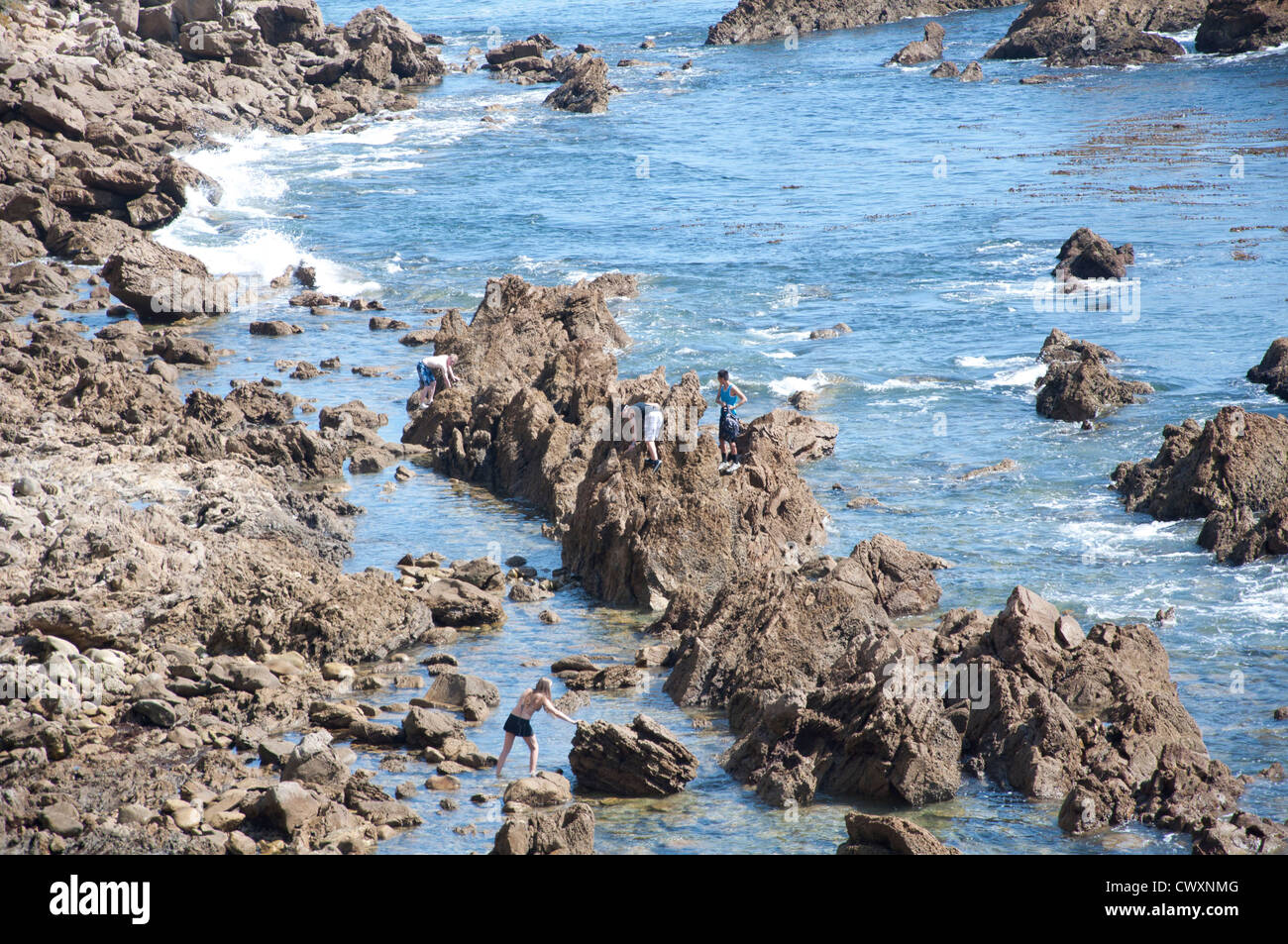 California beach ocean side view Stock Photo - Alamy