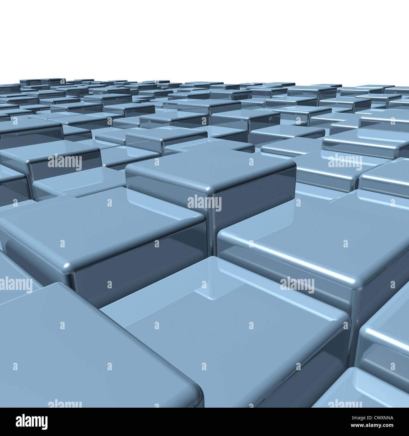 Network of connected three dimensional cubes as an abstract ...