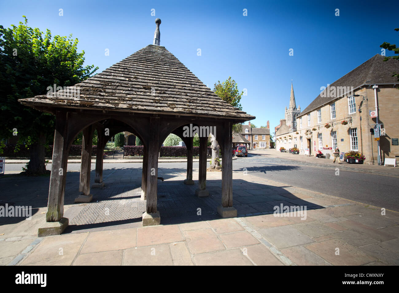 Market Square in Oakham ,Rutland,England Stock Photo - Alamy