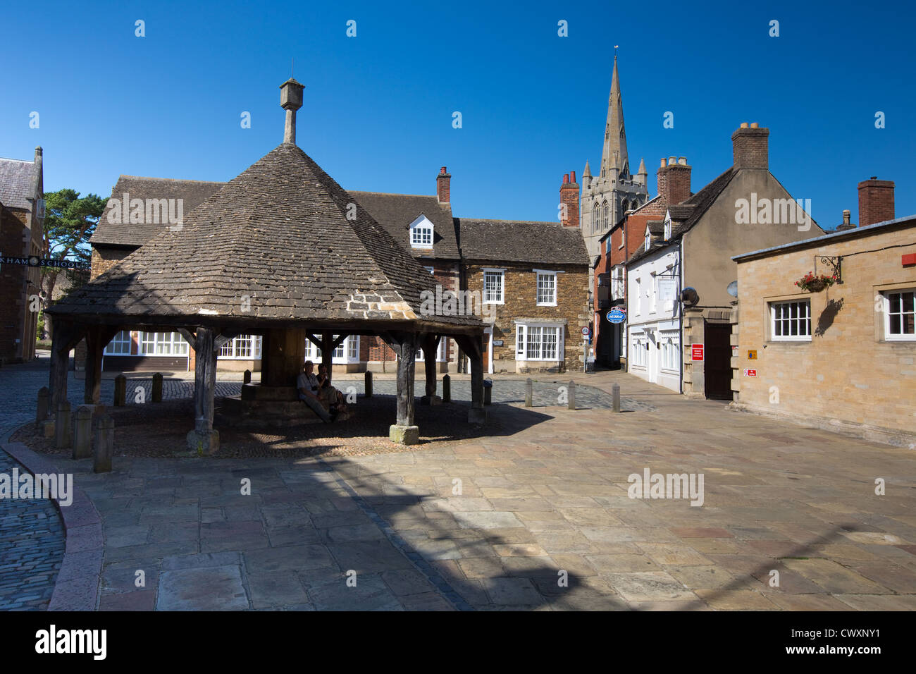 Market Square in Oakham ,Rutland,England Stock Photo - Alamy