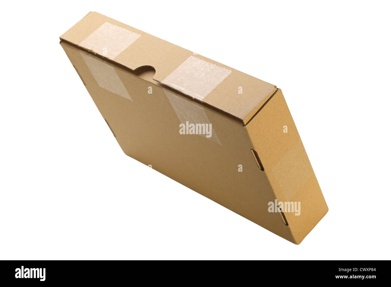 A small cardboard box isolated on white background Stock Photo - Alamy