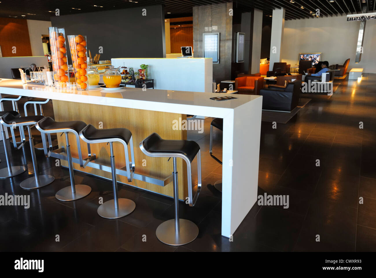 Lufthansa First Class Lounge, Frankfurt Germany Stock Photo - Alamy