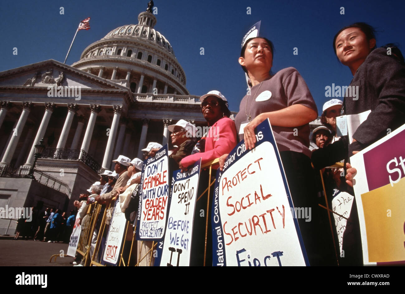 Social security protest washington hi-res stock photography and images ...