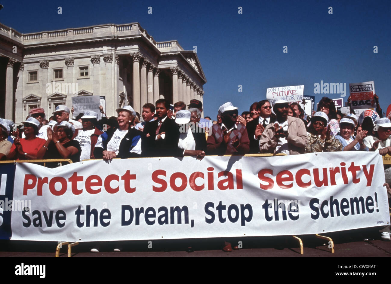 Social security protest washington hi-res stock photography and images ...