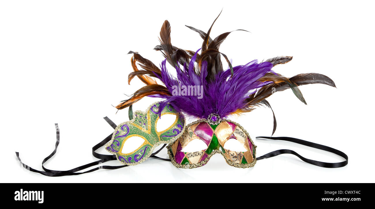 Mardi gras purple green Cut Out Stock Images & Pictures - Alamy