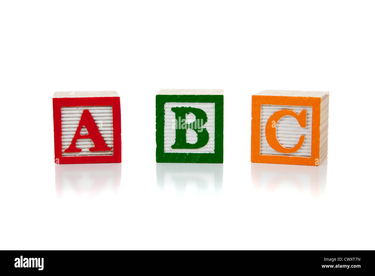 Word game wooden blocks Cut Out Stock Images & Pictures - Alamy
