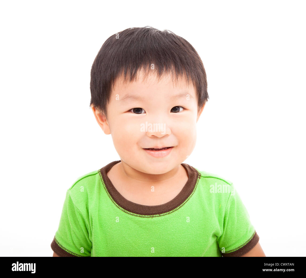 smiling asian kid isolated on white Stock Photo - Alamy