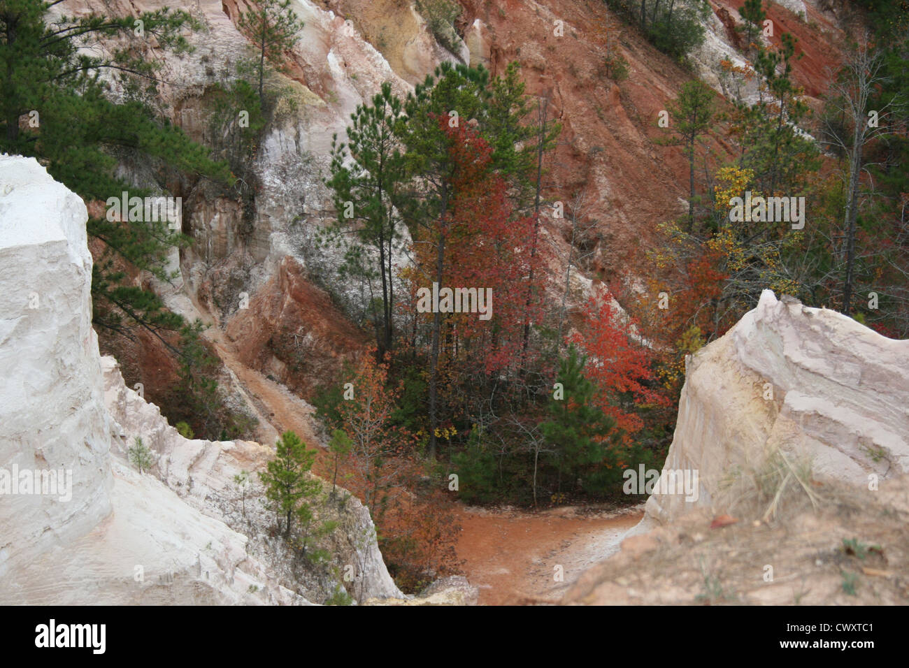 Providence canyon state park landscape mountain picture clay ditch ...
