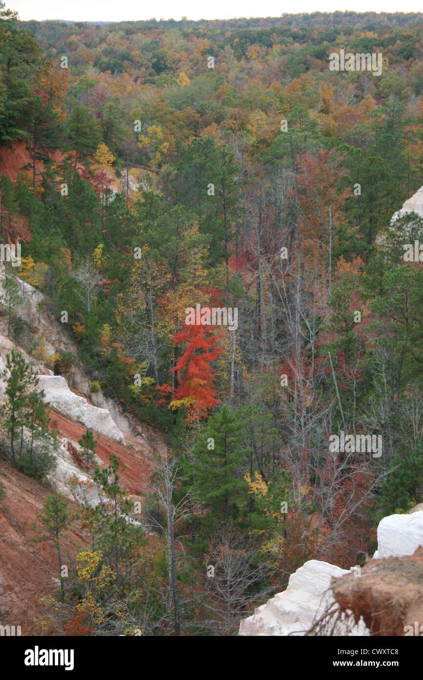 Providence canyon state park landscape mountain picture clay ditch ...