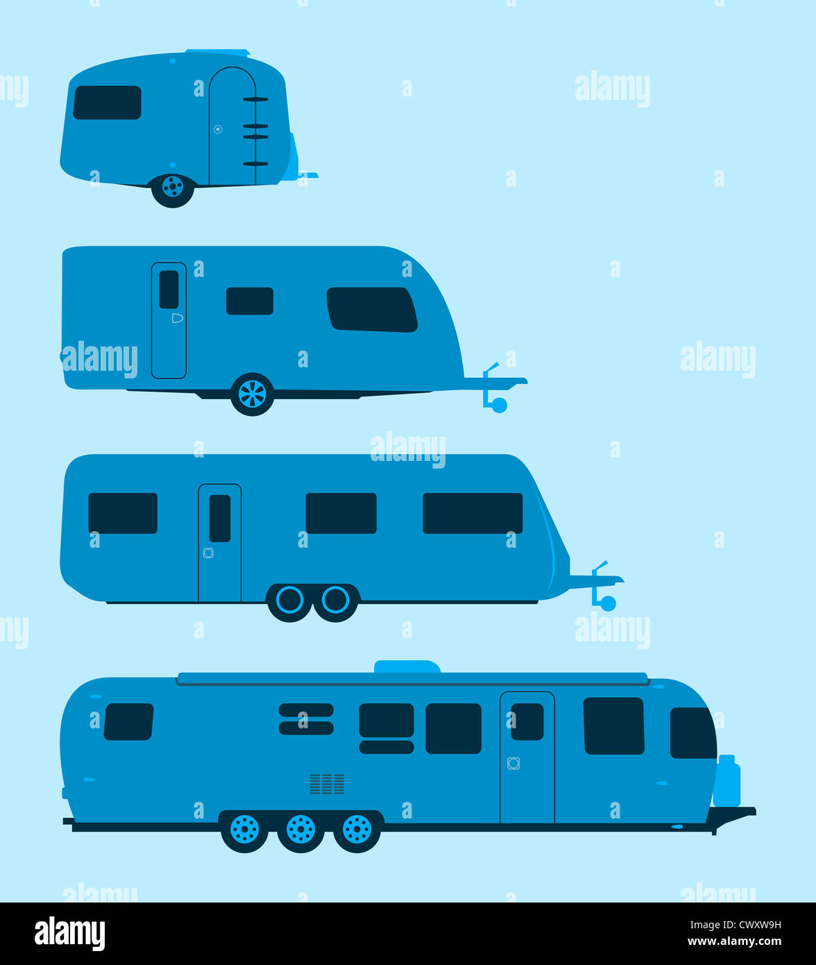 Caravan silhouette hi-res stock photography and images - Alamy