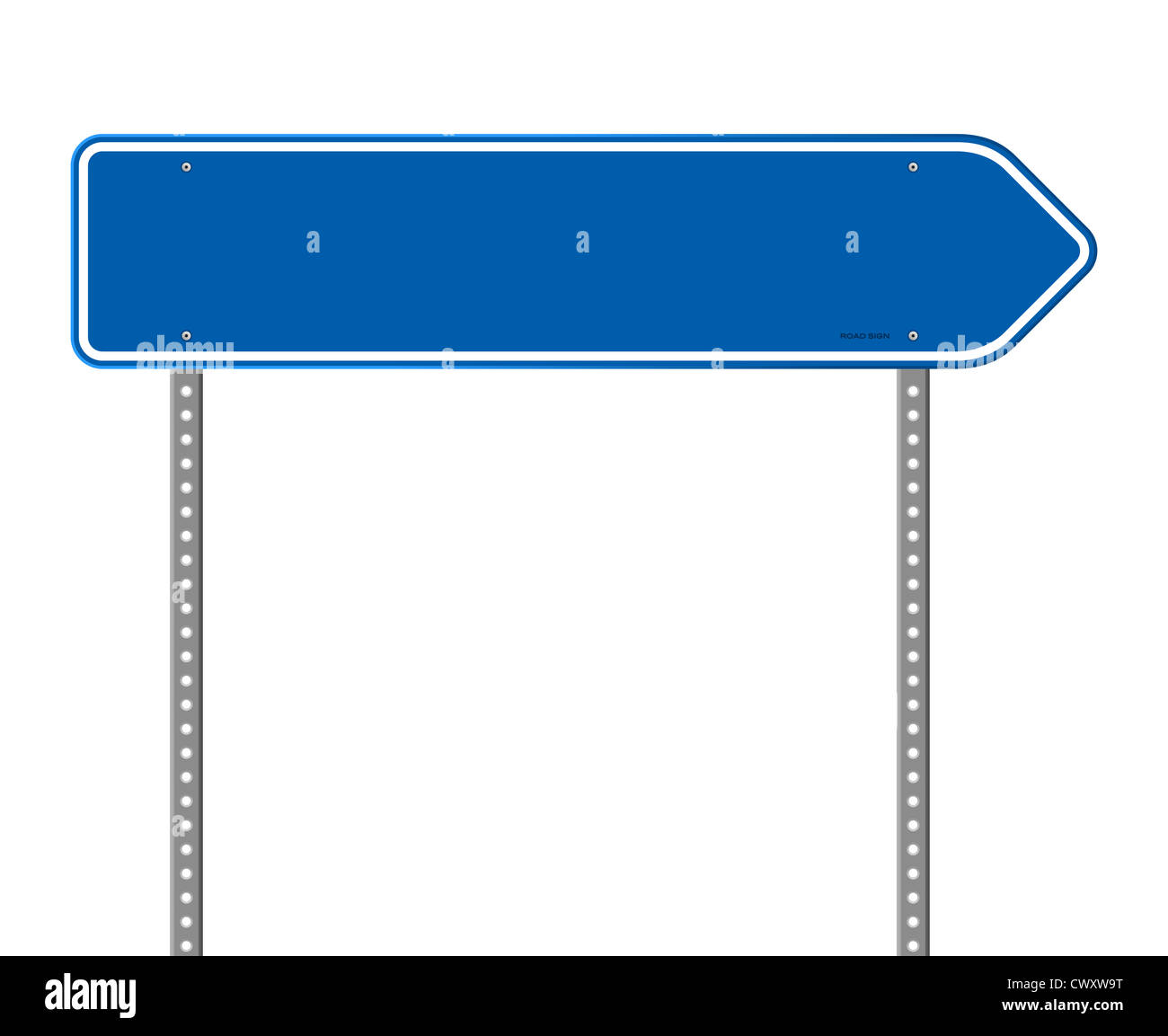 Blue Directional Road Sign Stock Photo - Alamy