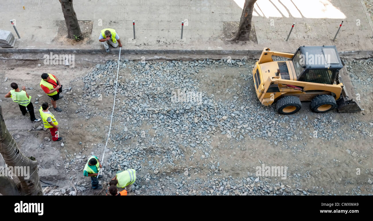Machinery for working roads Stock Photo - Alamy