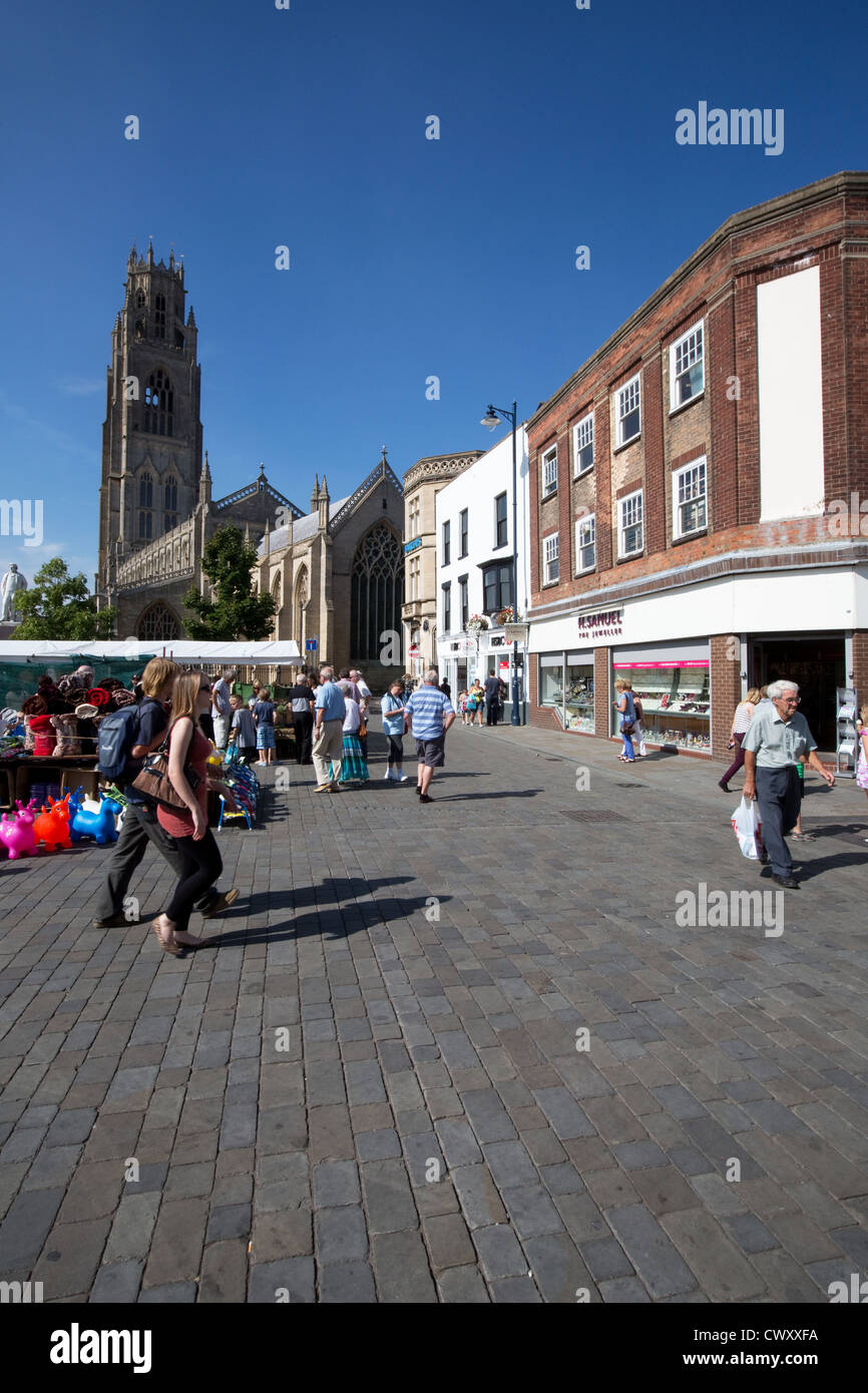 The Market Square in Boston,Lincolnshire Stock Photo - Alamy