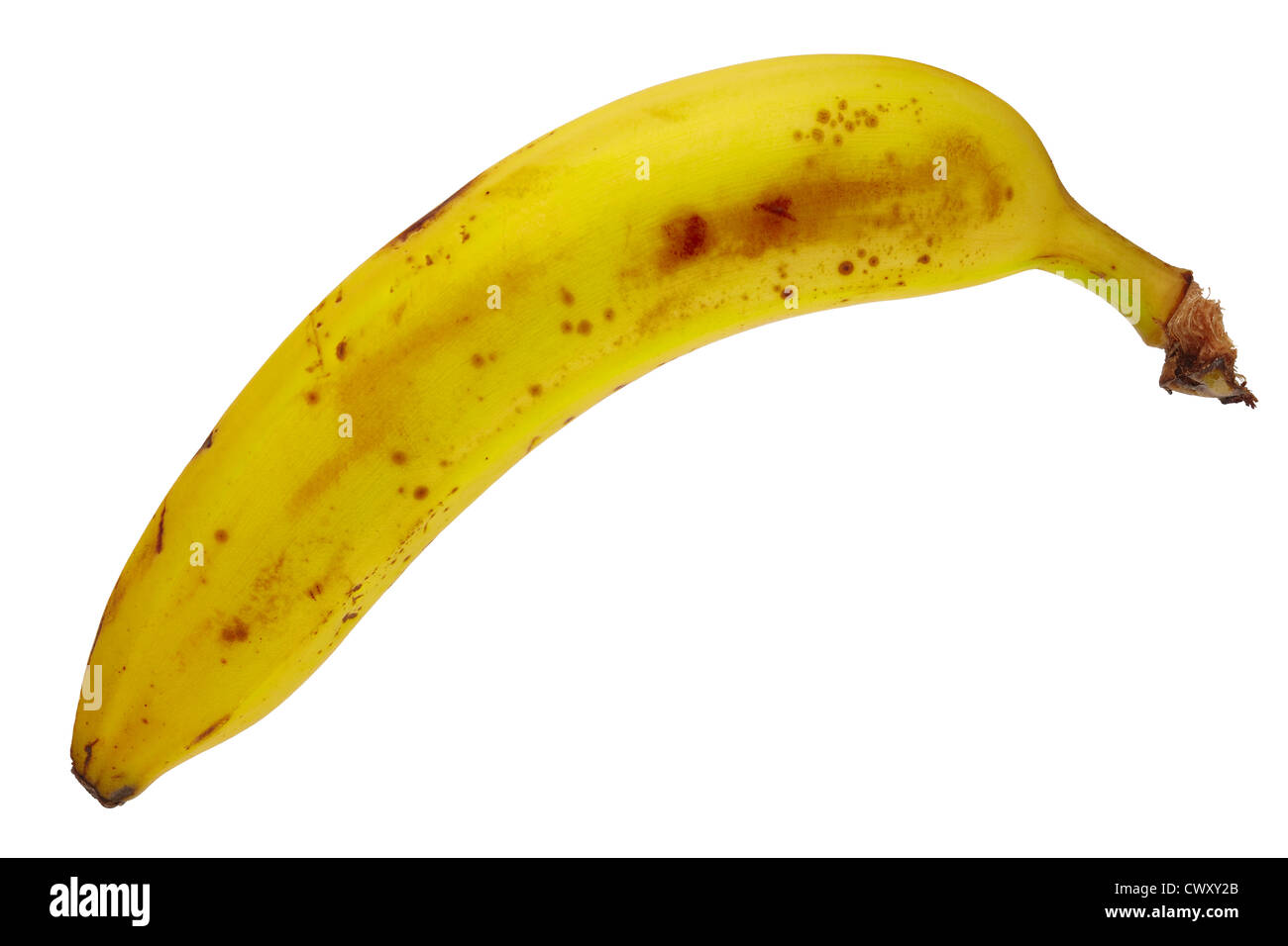 Ripe banana fruit isolated on white background, DFF image, Adobe RGB ...