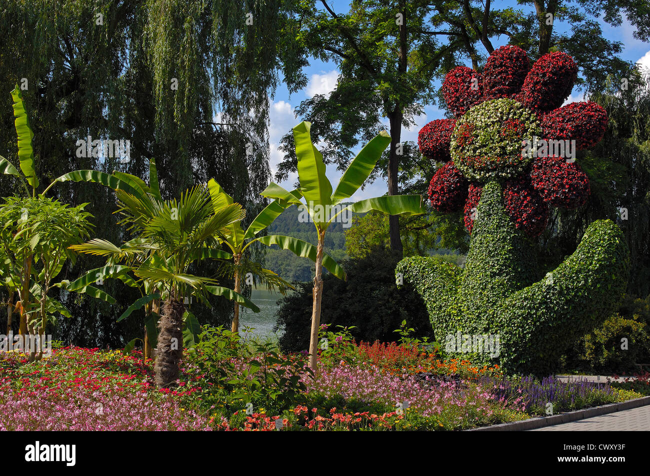 Mainau, Flower Island, Flowers sculpture, Baden-Wuerttemberg, Germany ...