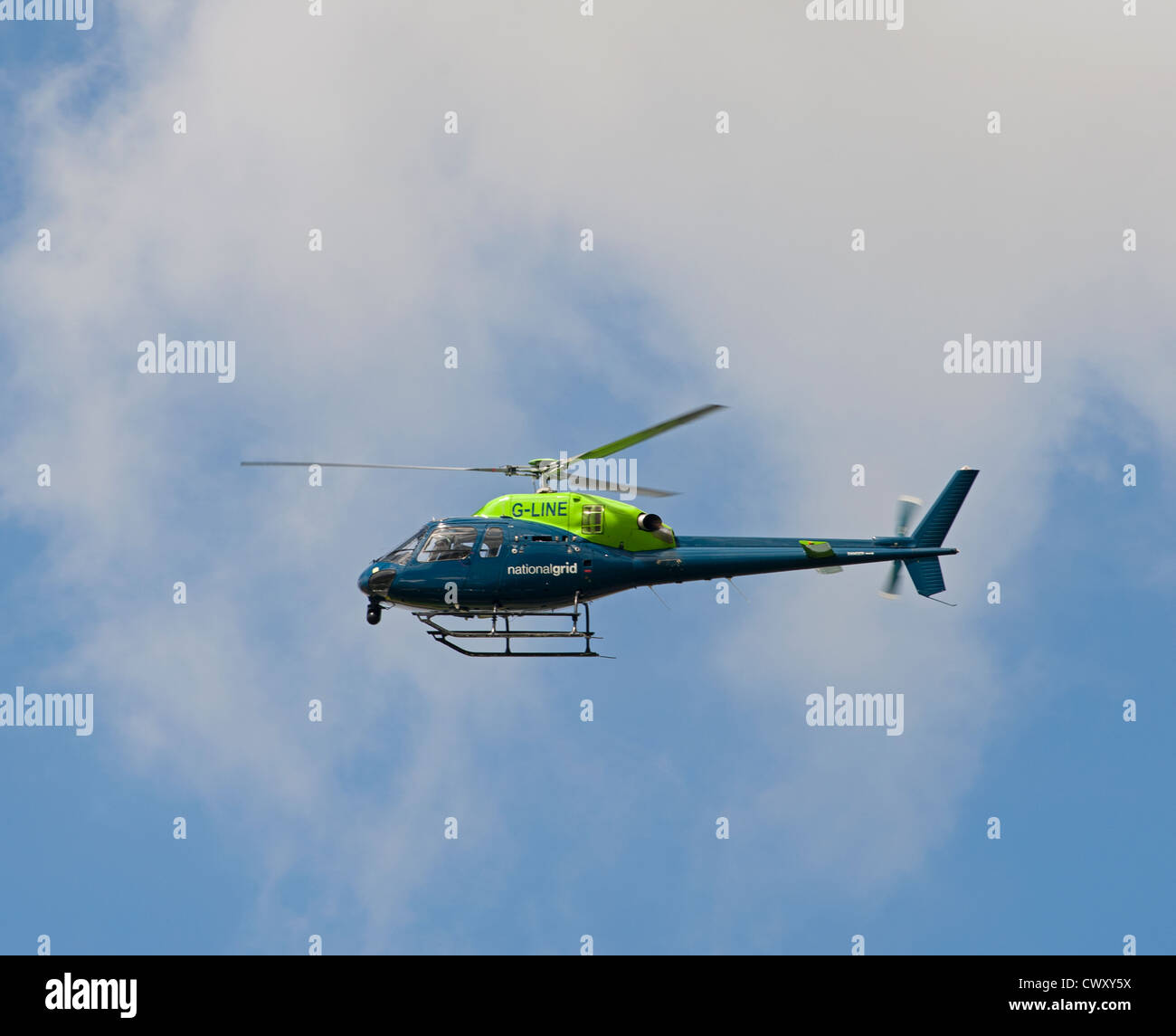 AS 355N Twin Squirrel helicopter operated by National Grid Electricity ...