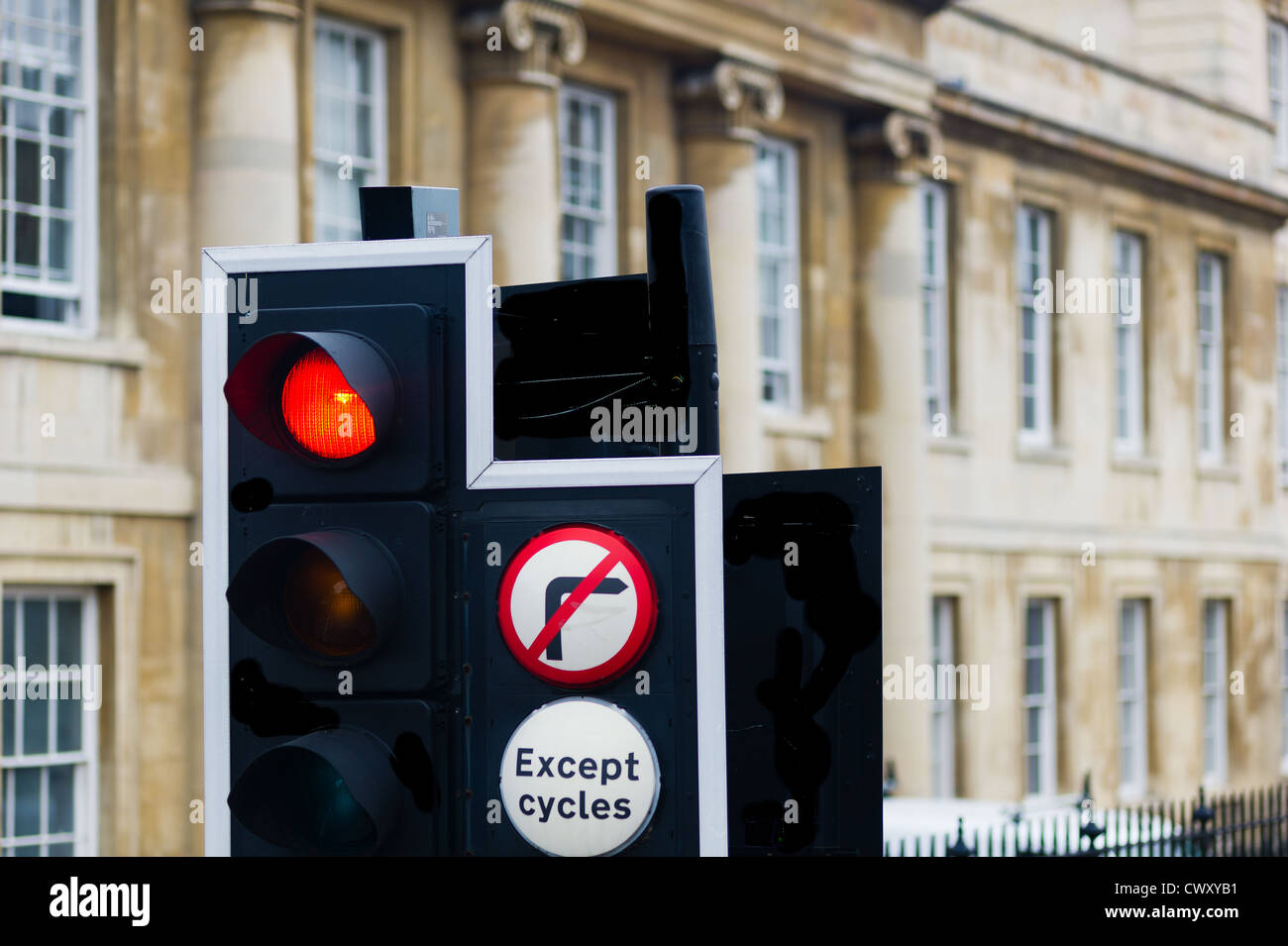 Stop sign outside Emmanuel college, university of Cambridge, England ...