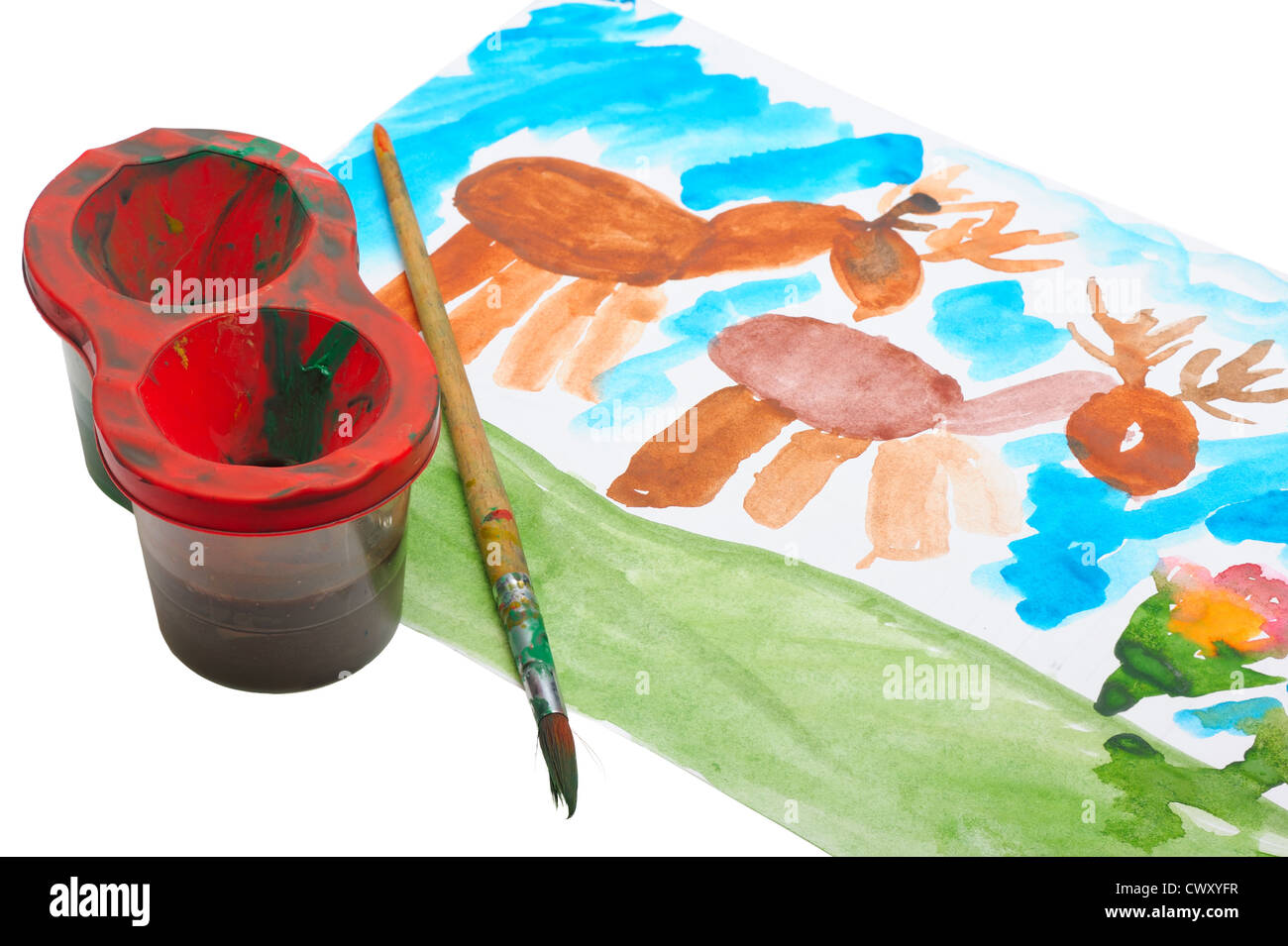 Children drawing image hi-res stock photography and images - Alamy