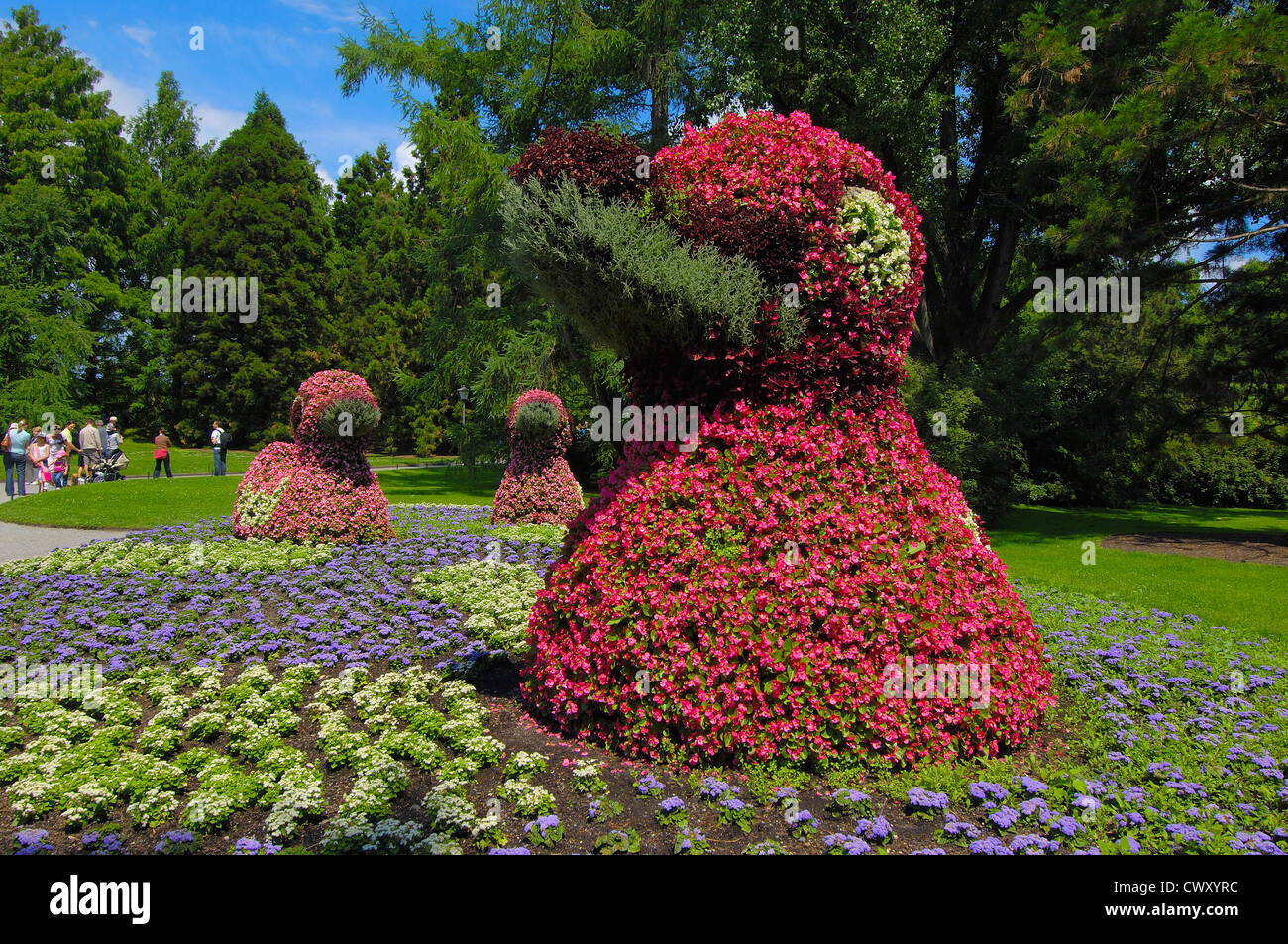Mainau, Flower Island, Flowers sculpture, Baden-Wuerttemberg, Germany ...