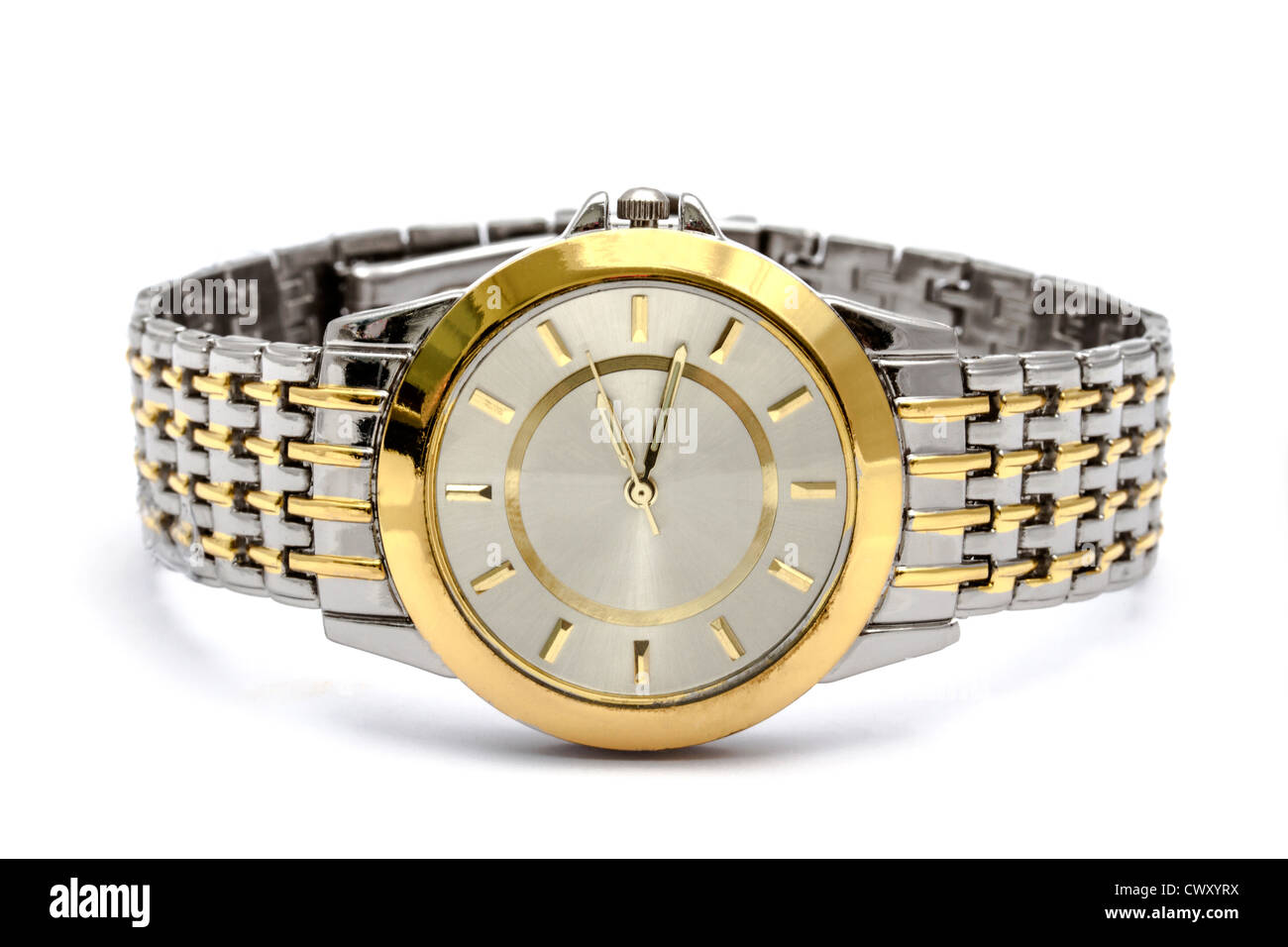 Wristwatch - Isolated on white background Stock Photo - Alamy