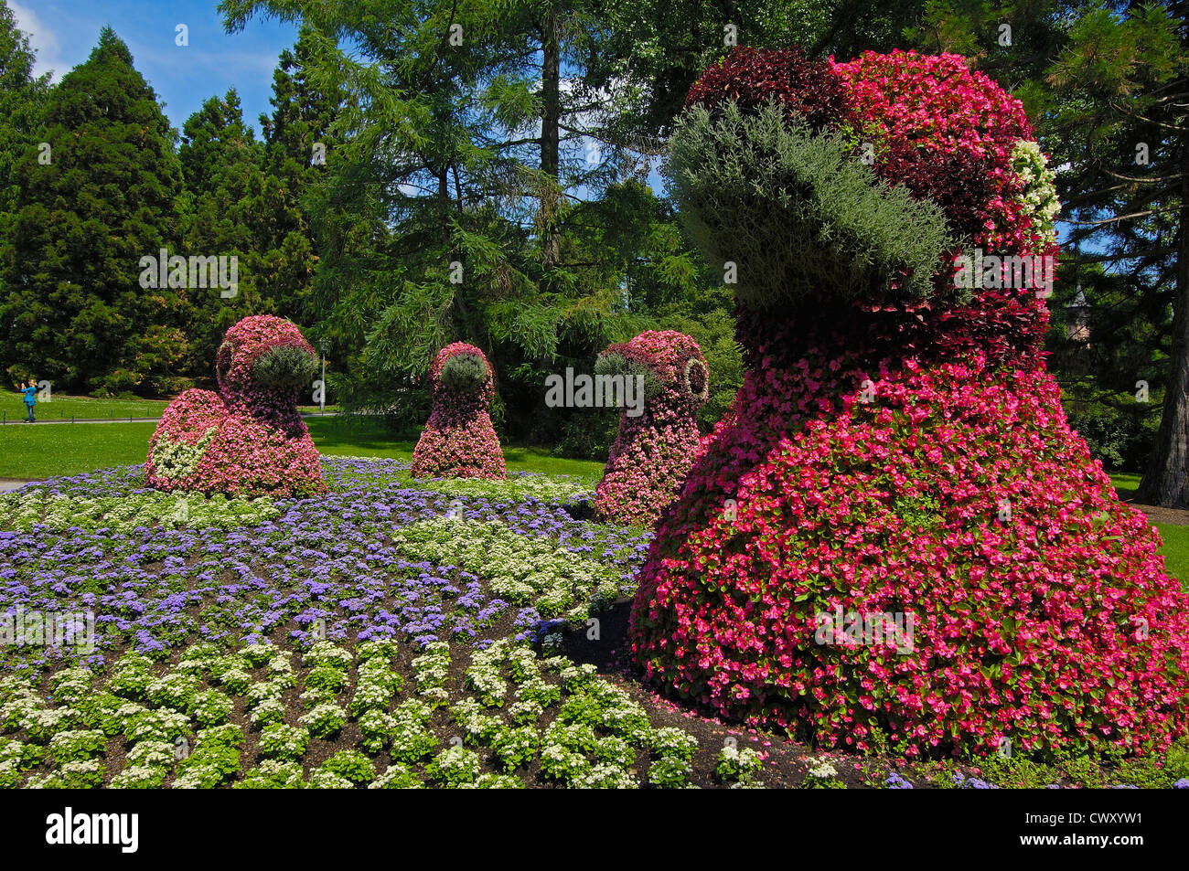Mainau, Flower Island, Flowers sculpture, Baden-Wuerttemberg, Germany ...