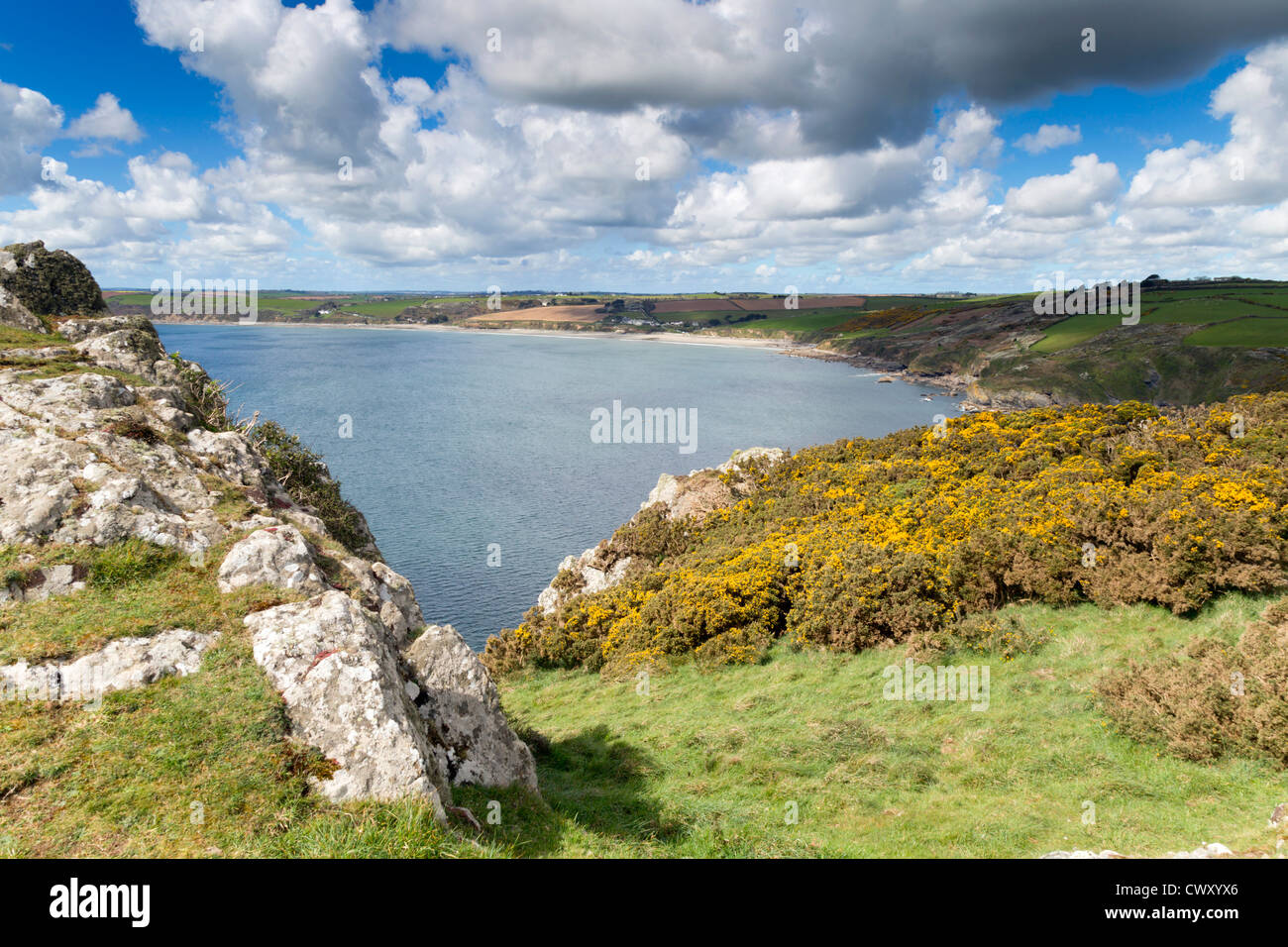 Nare Head; looking towards Pendower Beach; St Just in Roseland ...