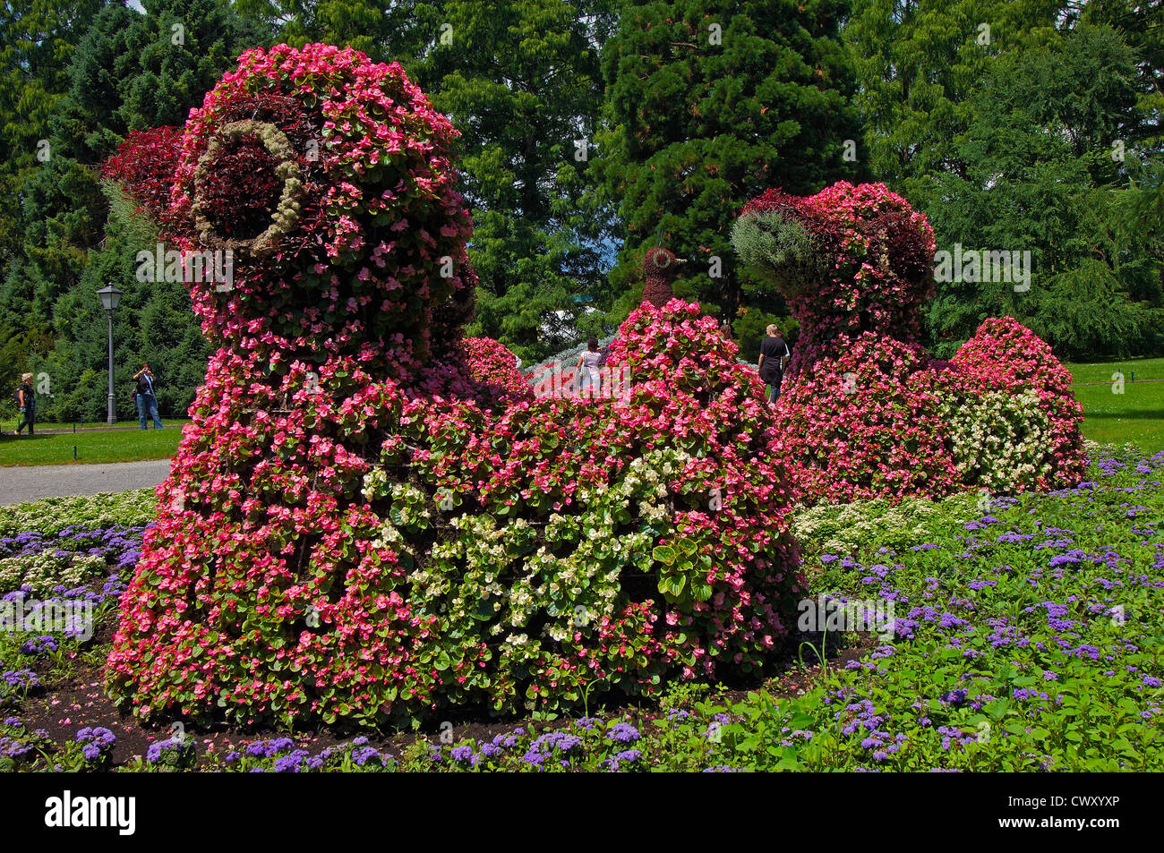 Mainau, Flower Island, Flowers sculpture, Baden-Wuerttemberg, Germany ...