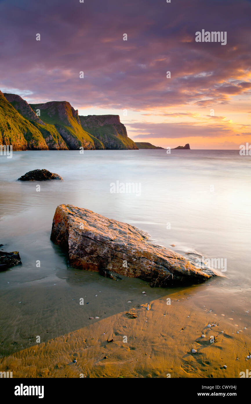 Gower sunset hi-res stock photography and images - Alamy