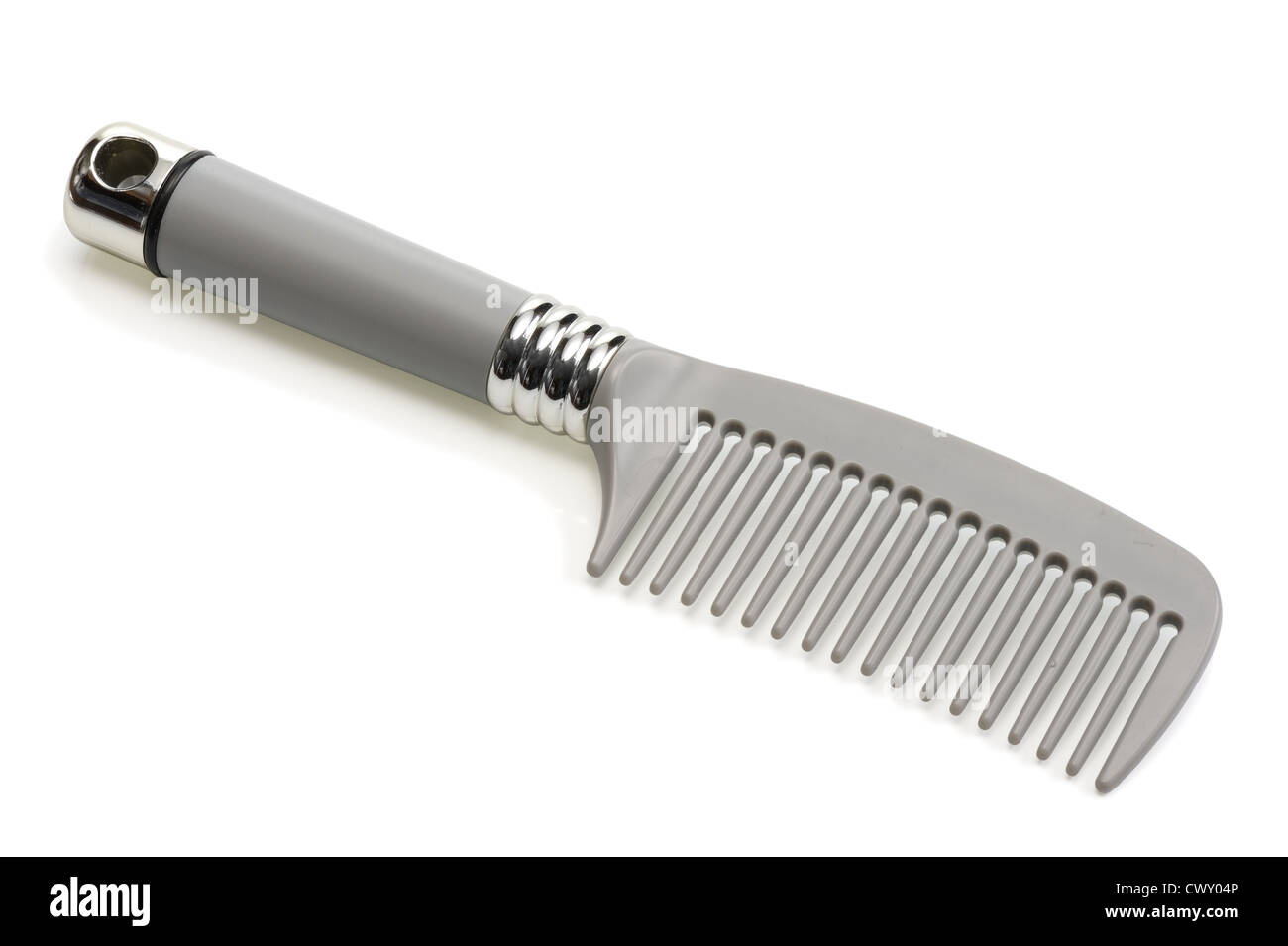 Grey comb on a white background, isolated Stock Photo - Alamy