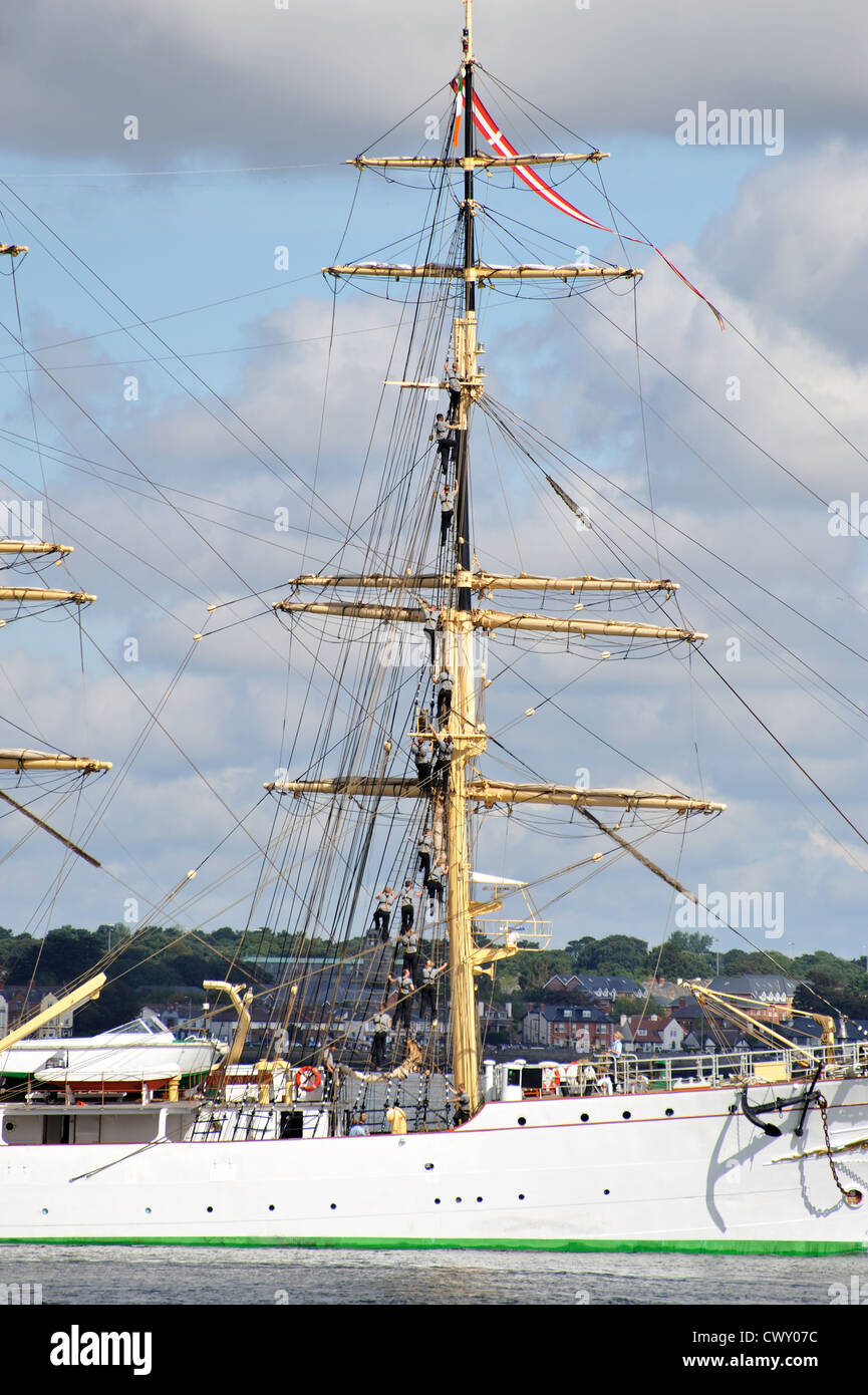 "Sagres" in The tall ships races Dublin Ireland 2012. School ship of ...